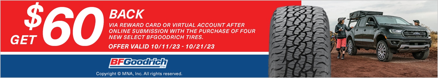BFGoodrich: $60 Rebate | Tires Etc
