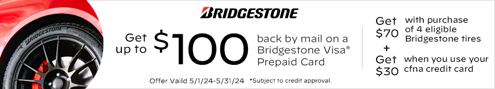 Bridgestone: Up To $100 Rebate | Tires Etc