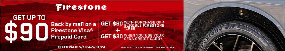 Firestone: Up To $90 Rebate | Tires Etc
