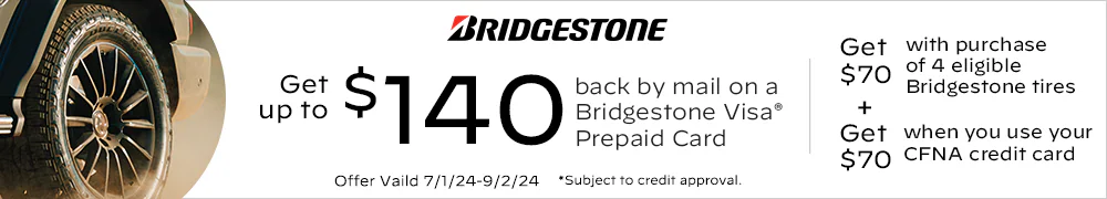 Bridgestone: Up To $140 Rebate | Tires Etc