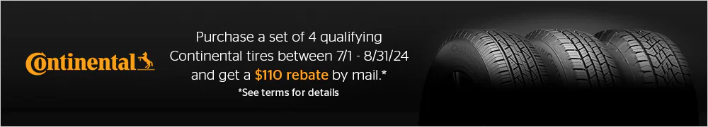 Continental: $110 Rebate | Tires Etc