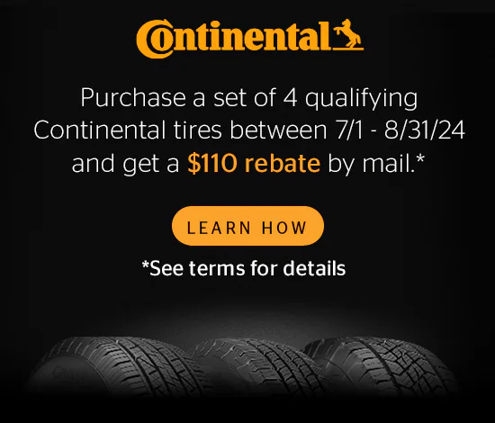 Continental: $110 Rebate | Tires Etc